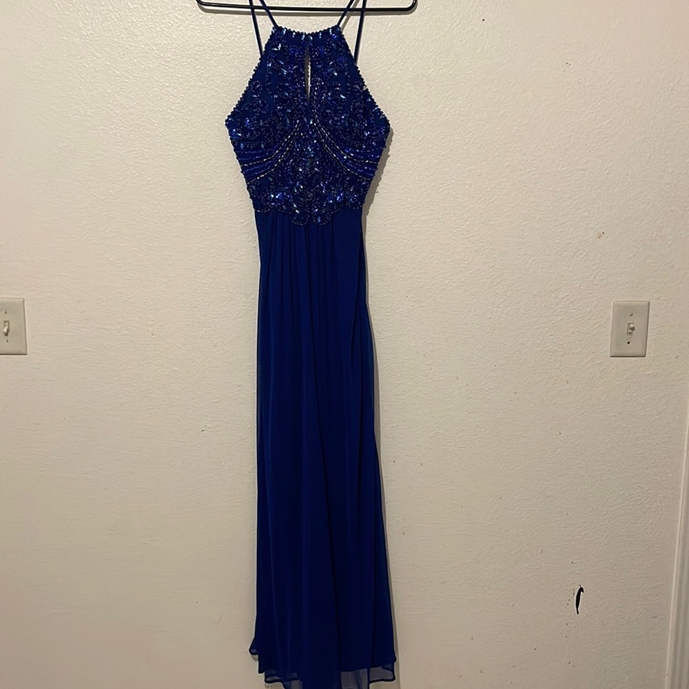 Blondienites By Stacy Sklar Navy Blue Prom Dress - Gem